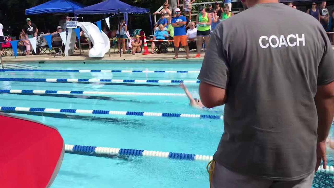 Medley Relay 11-12 yo girls SJOSL at Northwest Swim Club. 08.03.2019 ...