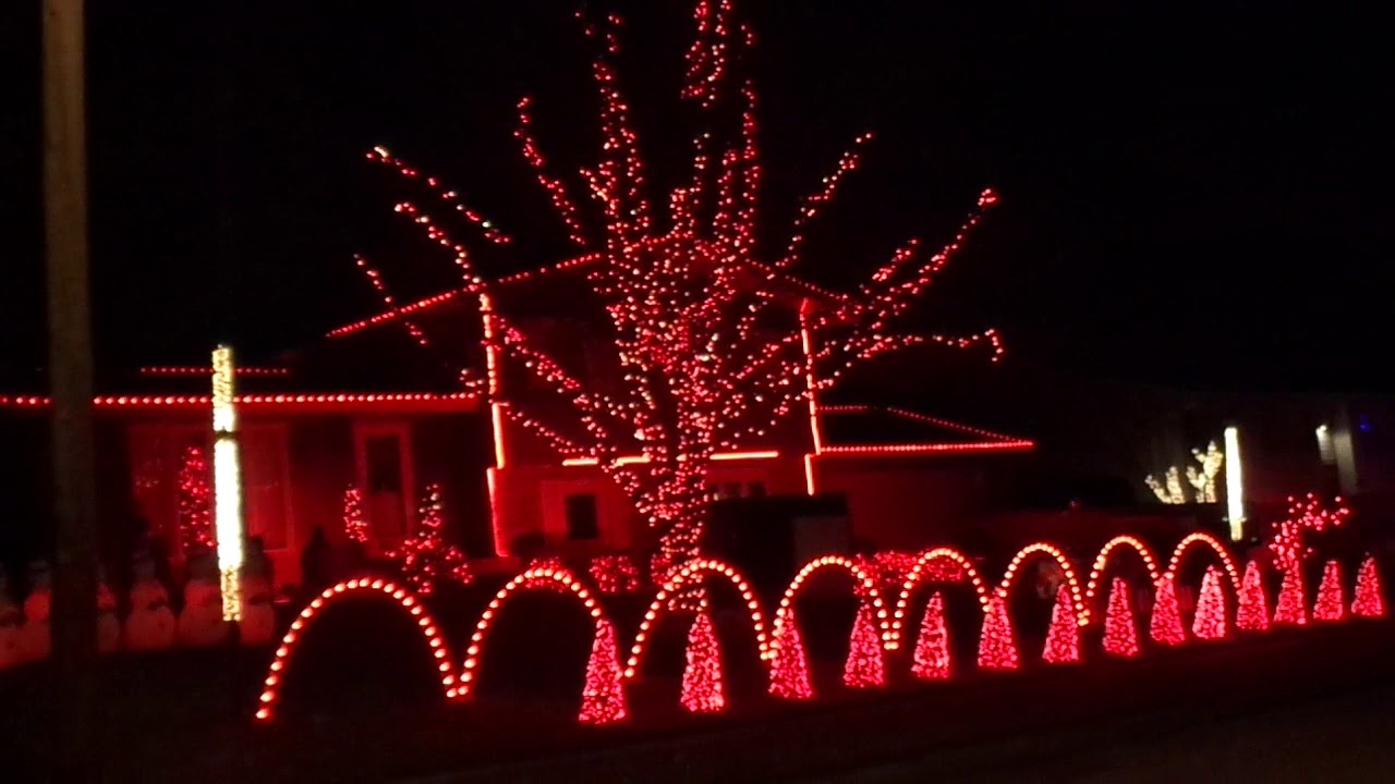 Kibler's Christmas Lights - Normal, Illinois 12/15/2017 - YouTube