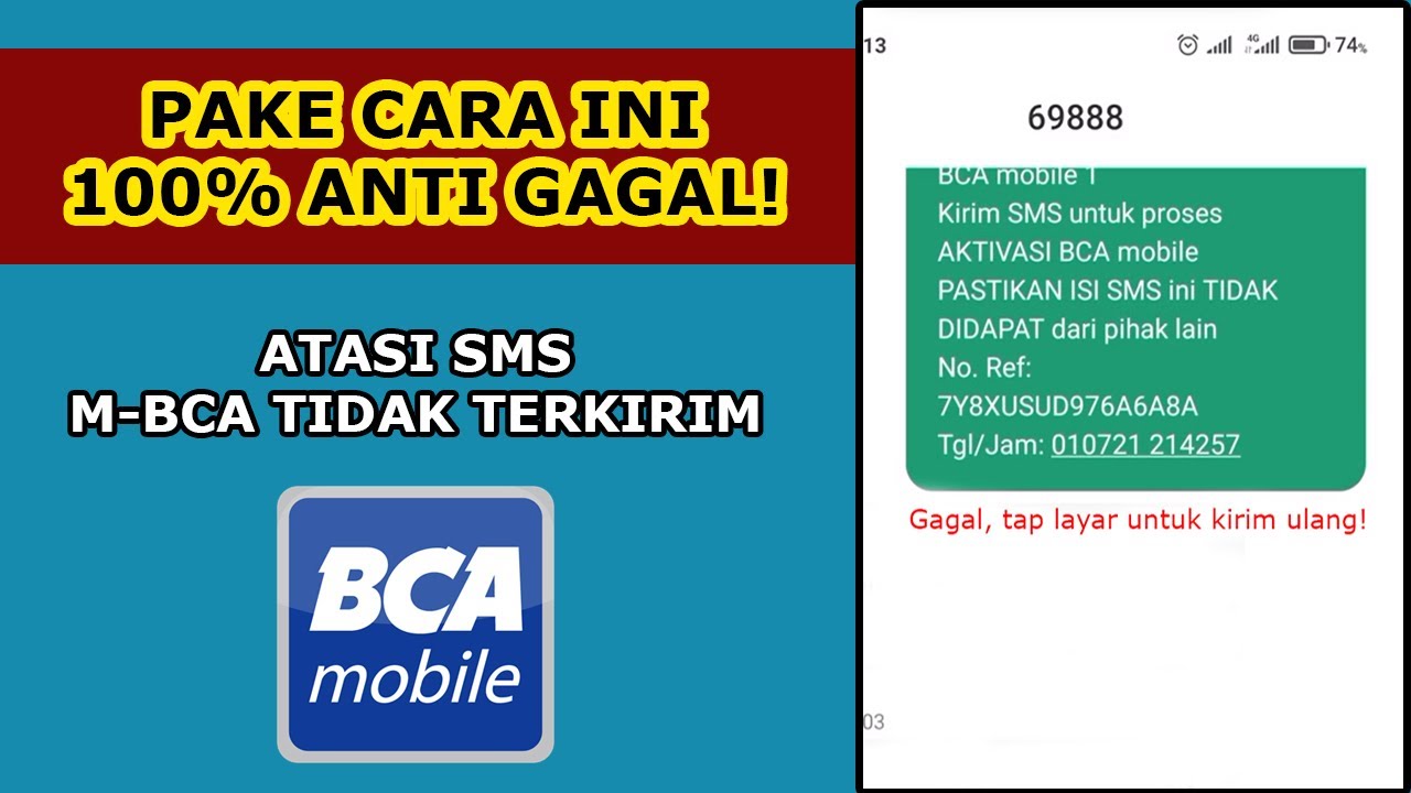 SMS VERIFIKASI BCA MOBILE GAGAL TERUS DAN TIDAK TERKIRIM? BEGINI CARA ...