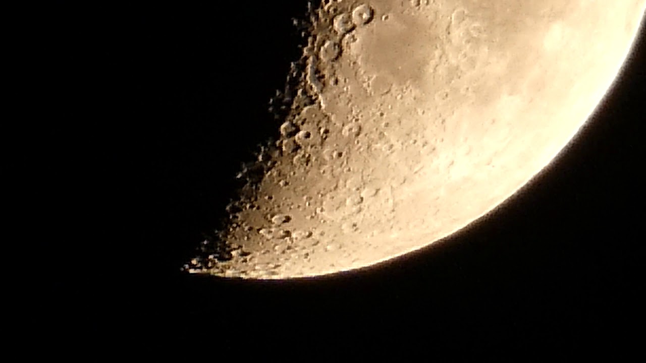 Fantastic clear and close up moon footage. Panasonic lumix fz82. - YouTube
