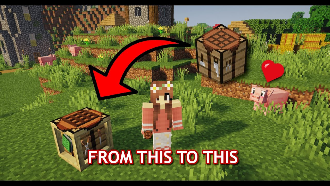 so I ... Minecraft but better crafting table - YouTube