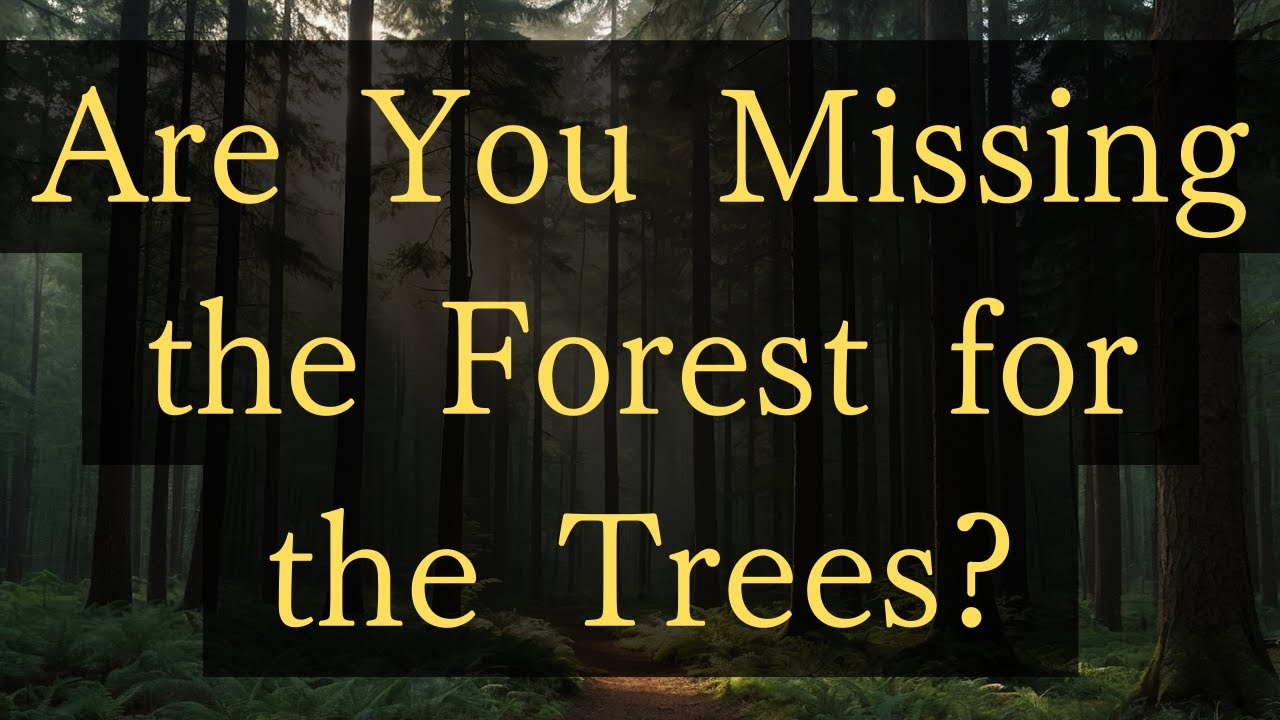 Are You Missing the Forest for the Trees? #buddhism #motivation # ...