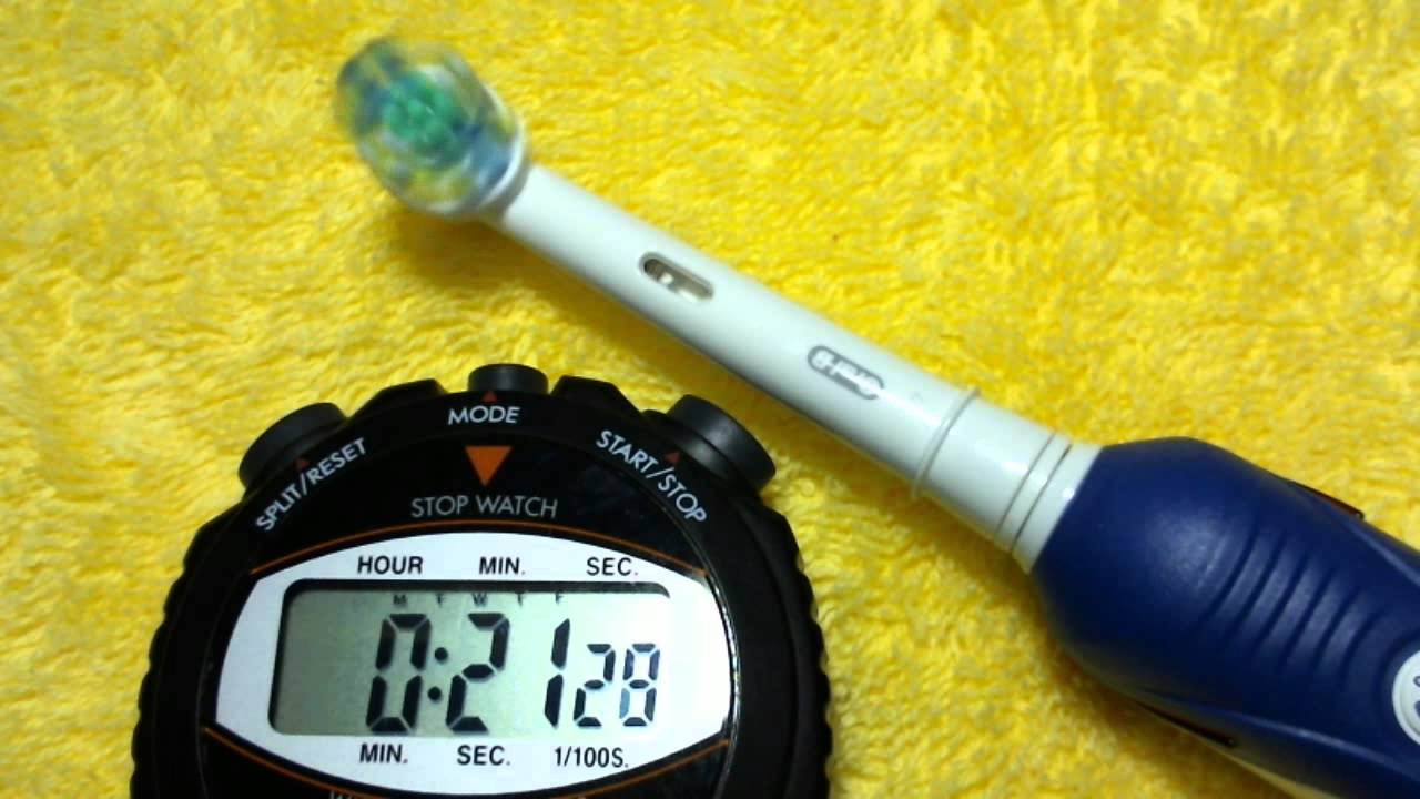 ブラウン電動歯ブラシのタイマー Braun electric toothbrush Oral-B timer function - YouTube