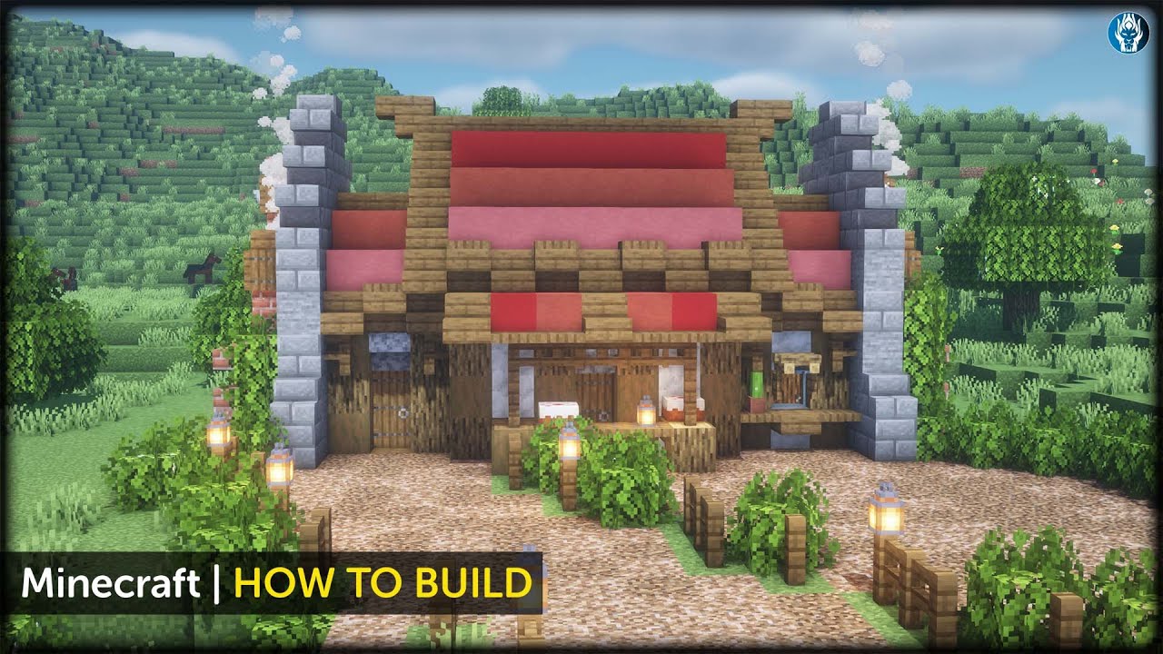 Minecraft Fantasy Bakery Tutorial | Villager Houses - YouTube