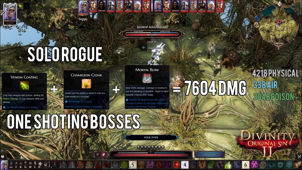Divinity: Original Sin 2 {SOLO} 7604 damage in one hit. One shoting ...