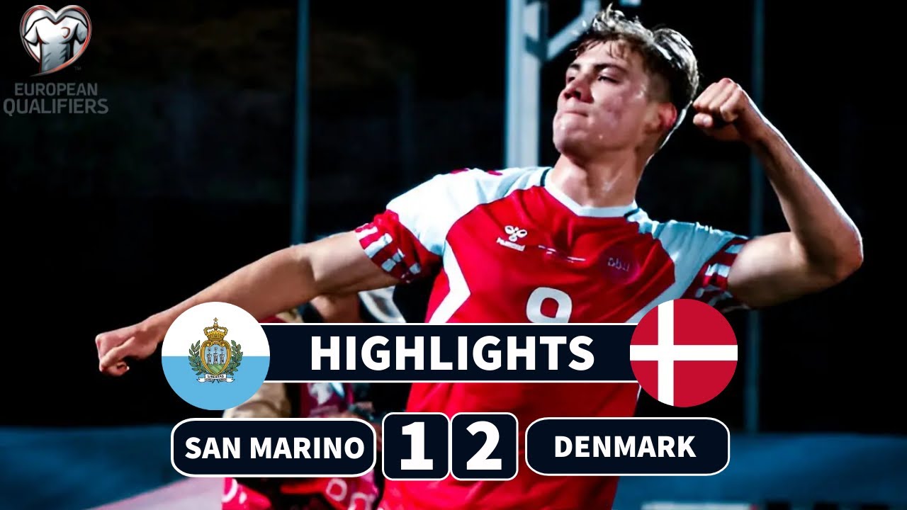 San Marino vs Denmark | Highlights | Euro 2024 Qualifiers | San Marino ...