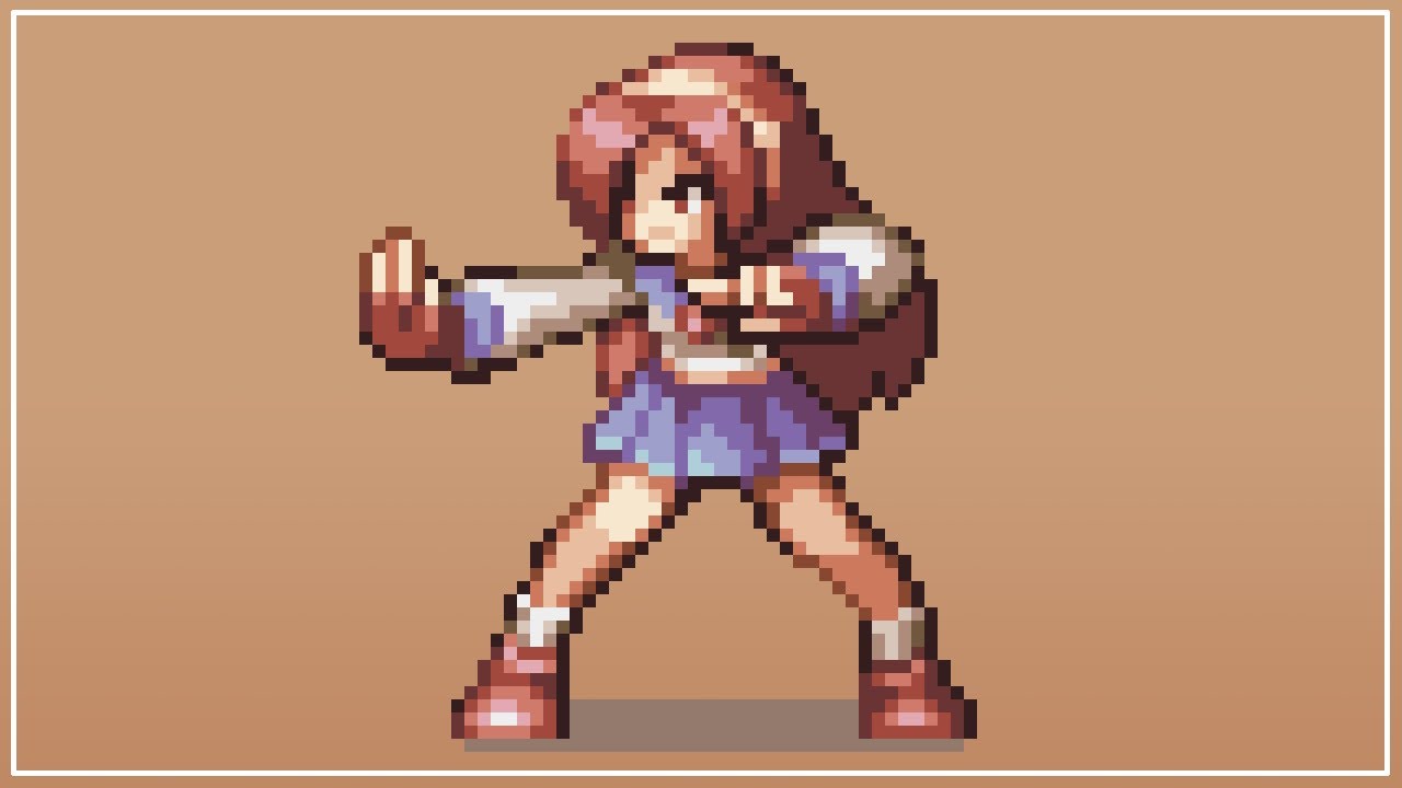 The King of Fighters XIII (Athena) - Pixel Art Character Timelapse ...