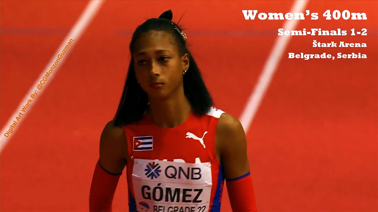 Women's 400m, Semi-Finals 1-2. Štark Arena, Belgrade, Serbia. PM ...
