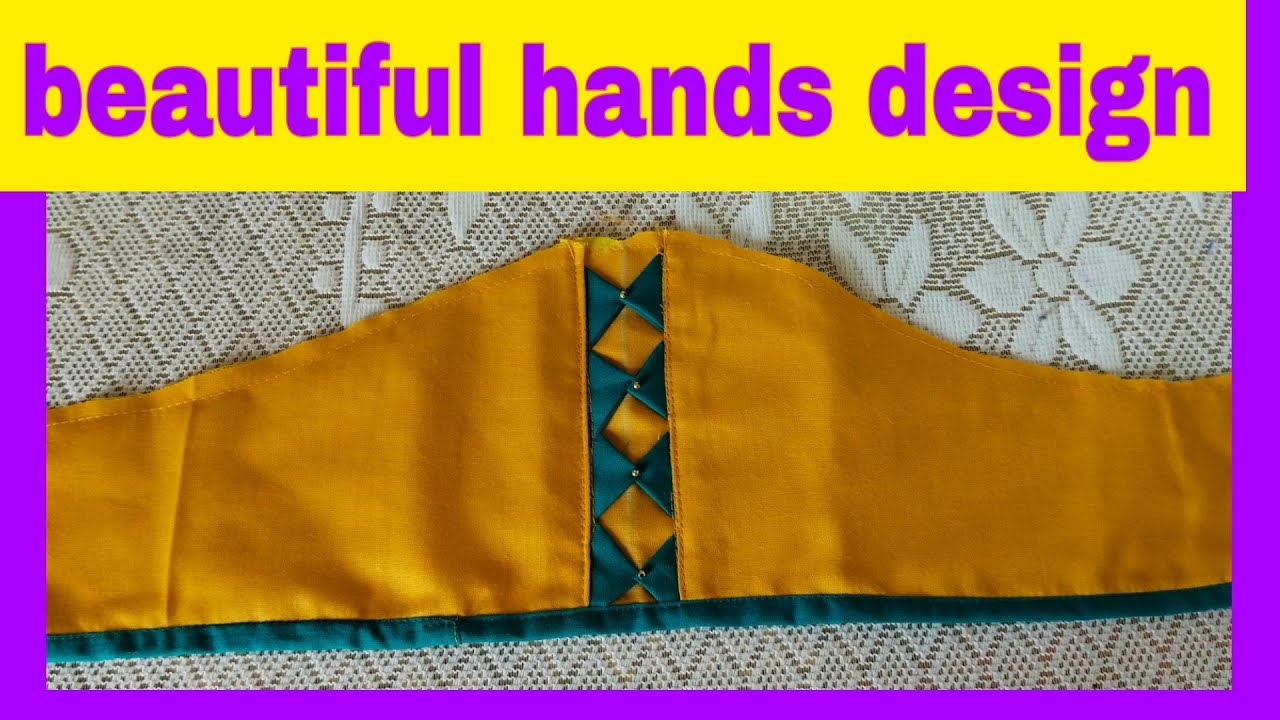 beautiful hands design for tops and blouse... - YouTube