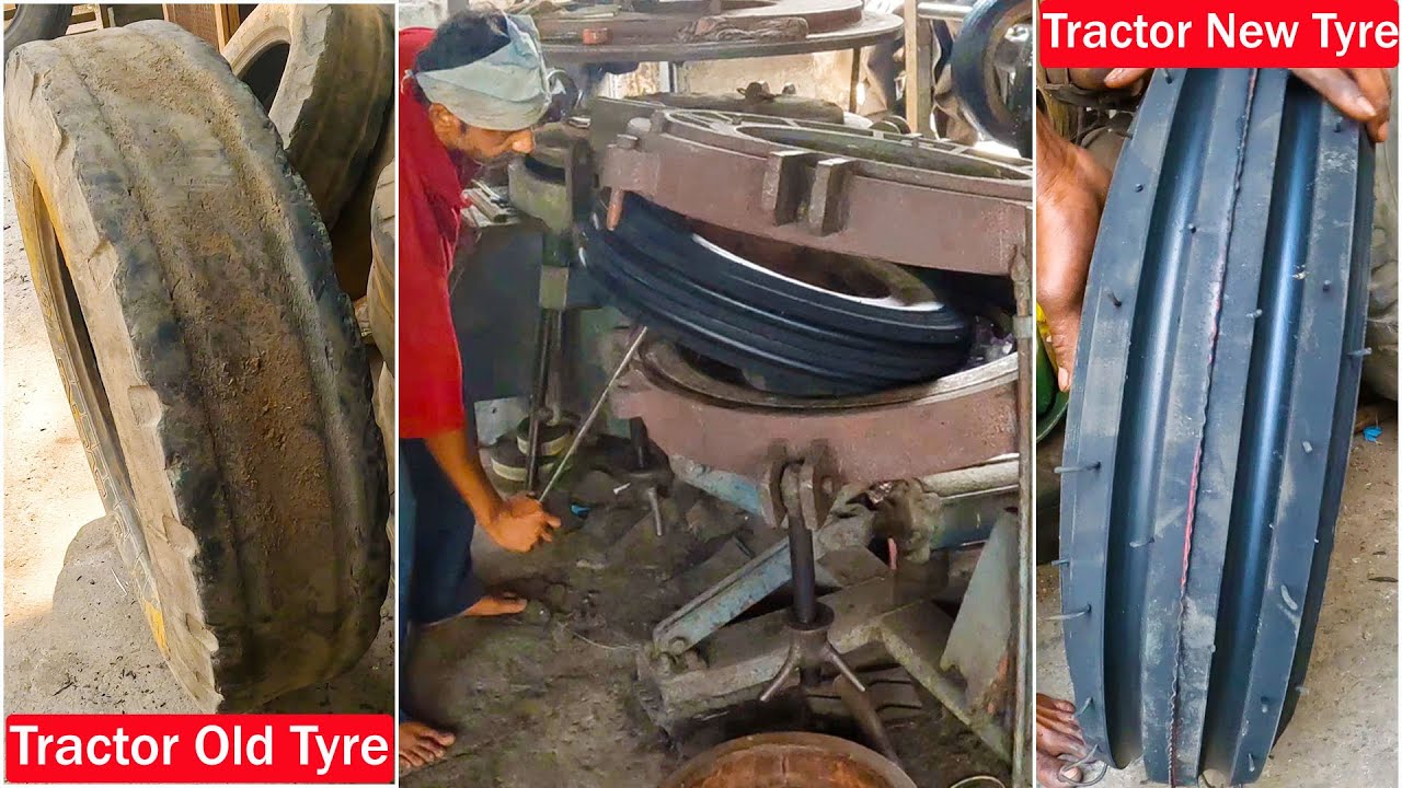How Old Tractor Tires Are Retreaded So They Can Be Used Again - Tractor ...