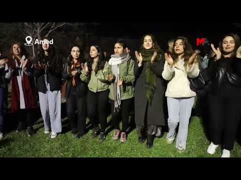 AMED’İN SURLARI’NDA NEWROZ ATEŞİ YAKILDI