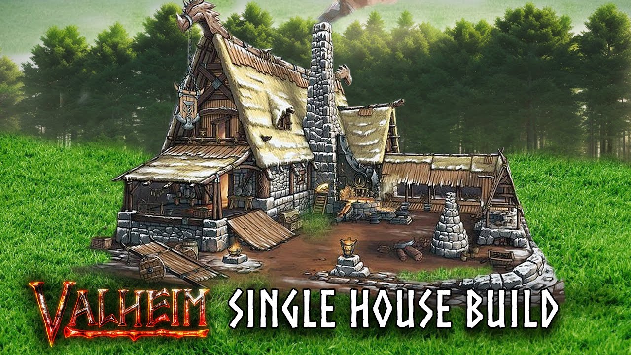 Valheim Single House Build (Compact Base Build) - YouTube