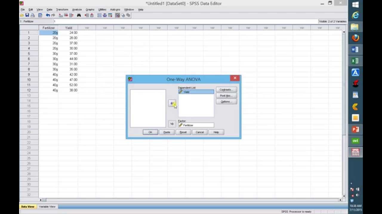 One Way ANOVA and Multiple Comparison by SPSS Kiswahili - YouTube