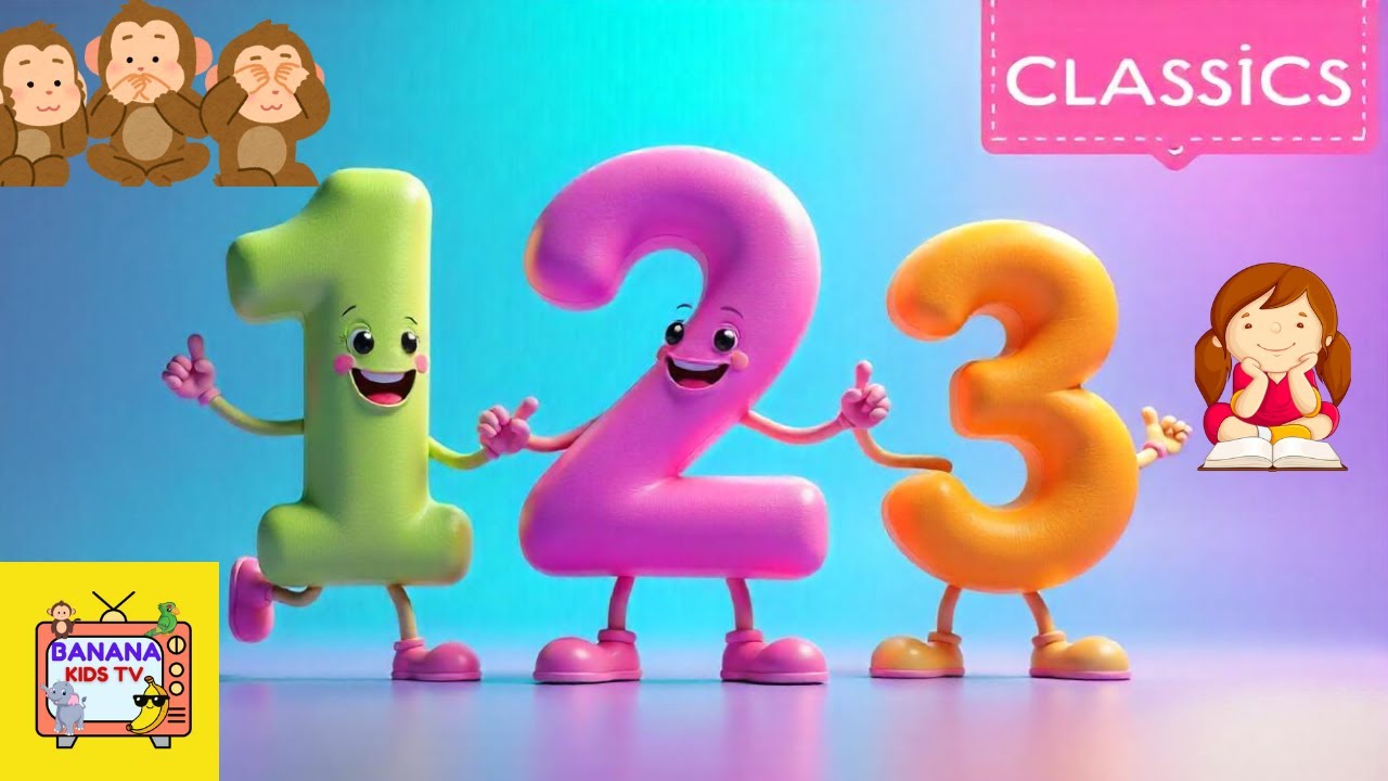Number song 1-10 for children | Counting numbers | BANANA KIDS TV - YouTube