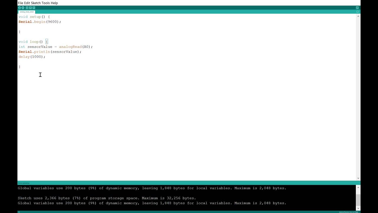analog read serial Arduino - YouTube
