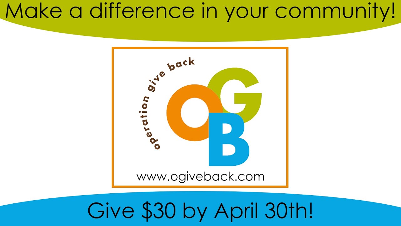 Operation Give Back $30 by April 30th! - YouTube