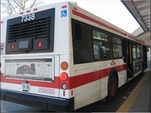 TTC 1999 New Flyer D40LF Diesel 7338 | 168 Symington - YouTube