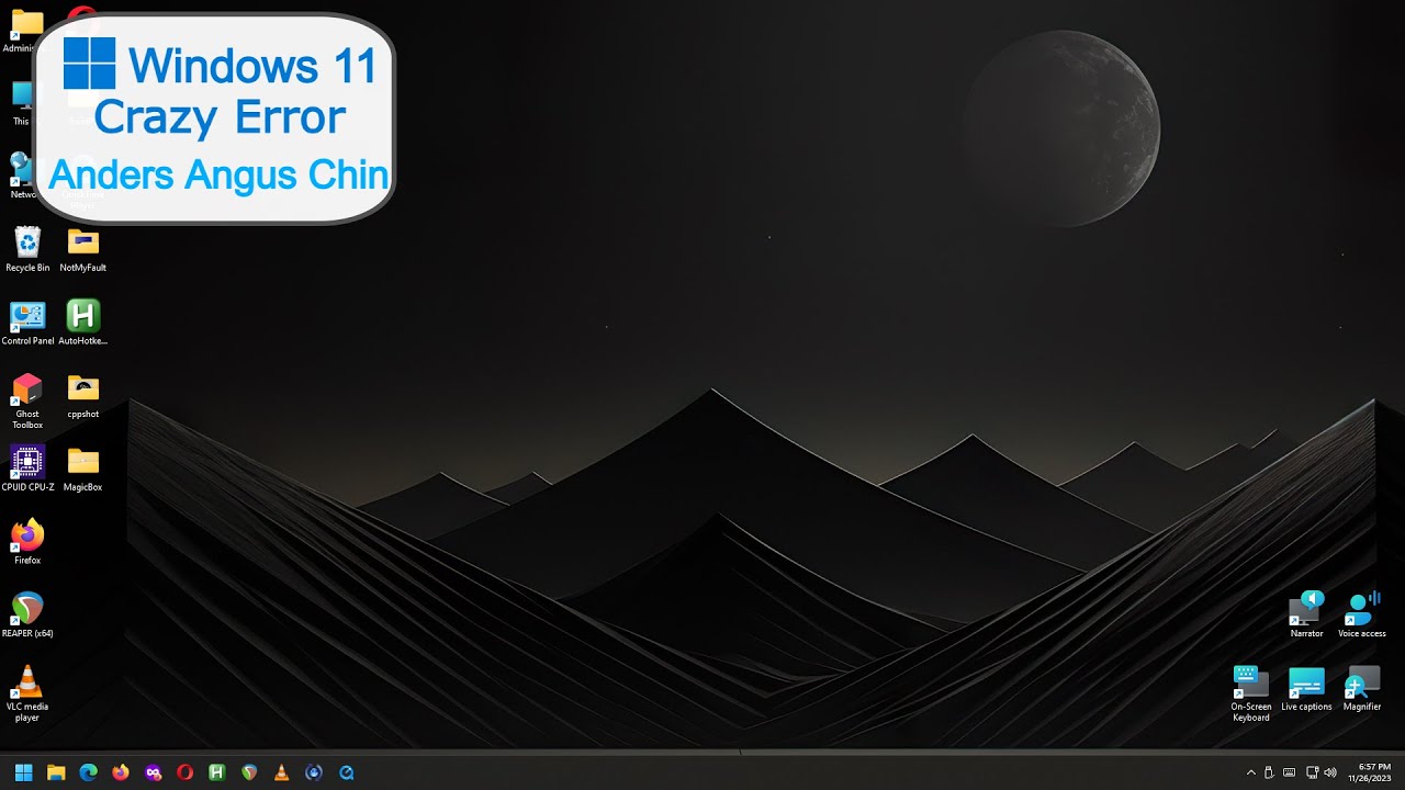 Windows 11 Crazy Error | 1080p60 - YouTube