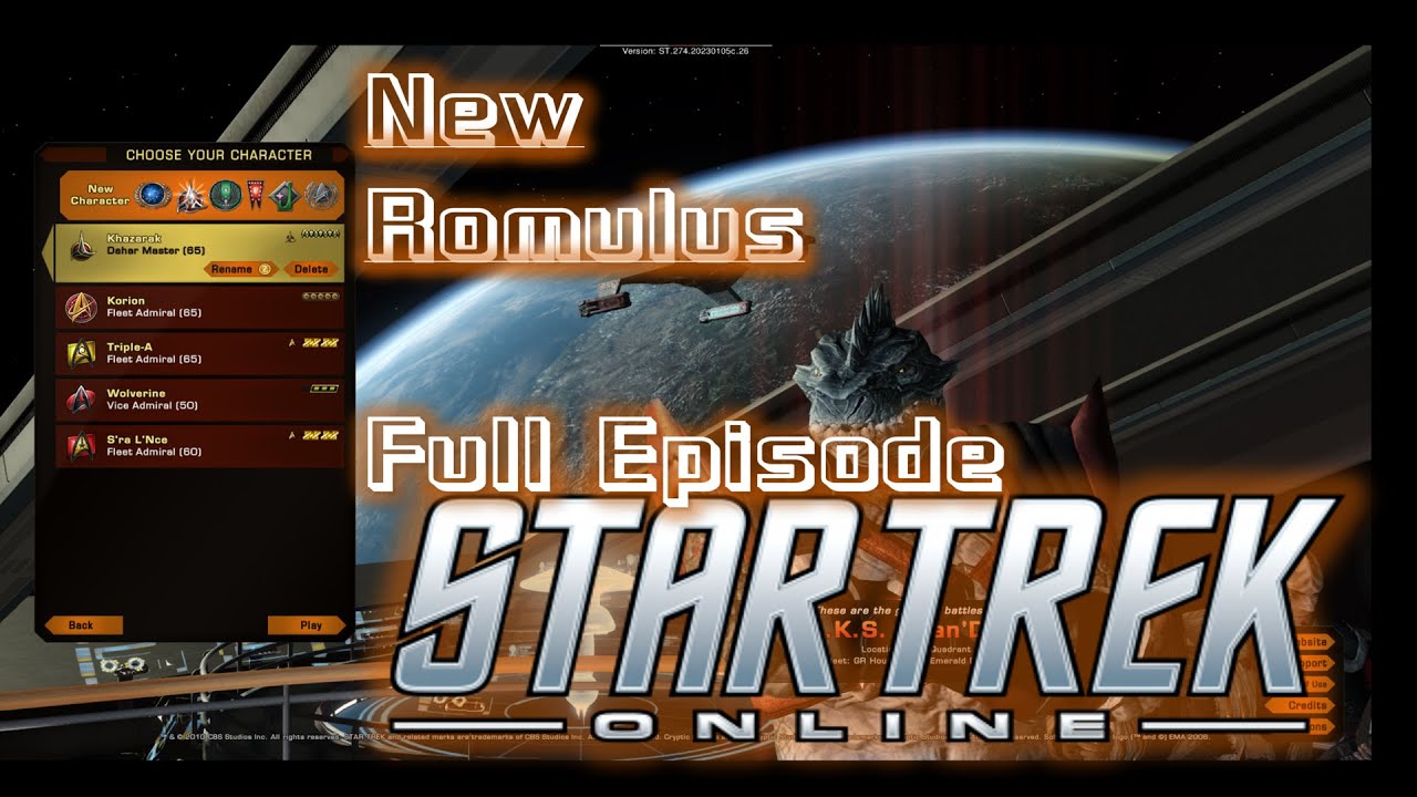 Star Trek Online: New Romulus - Full Episode (The NgaiGeneration Plays ...