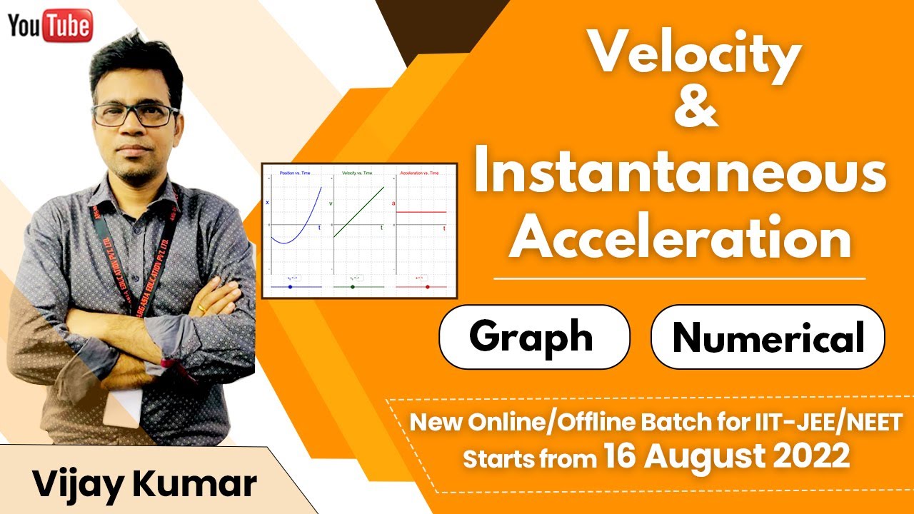 Instantaneous Acceleration - Motion in Straight Line | Velocity Time ...