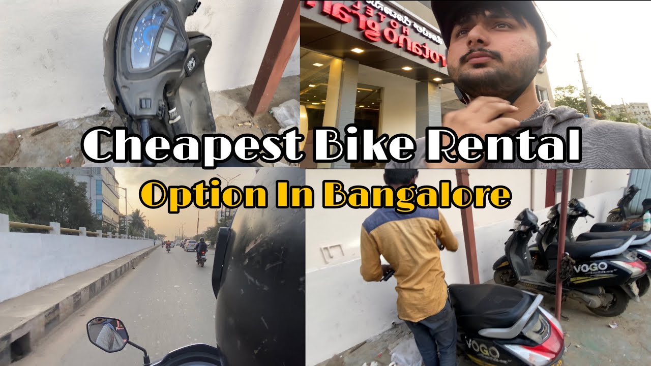 Cheapest Bike Rental App New Startup #bike rental in bangalore - YouTube