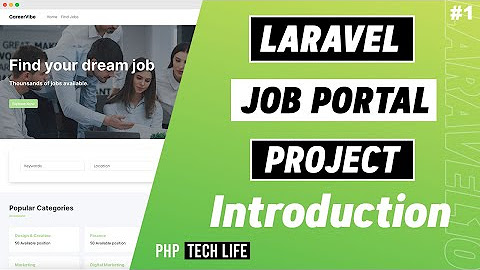 Laravel Job Portal Project - YouTube