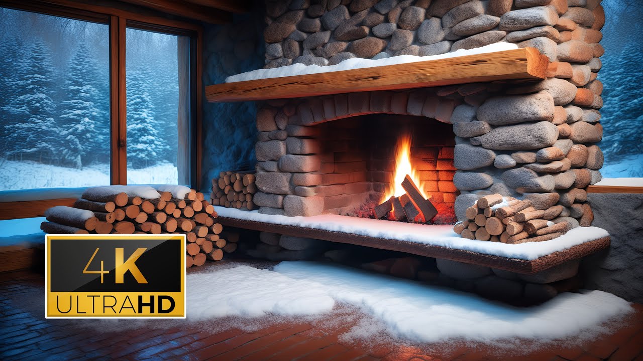 Soothing Piano Music with Fireplace Flames 🎶 Relaxing Piano for Calm ...
