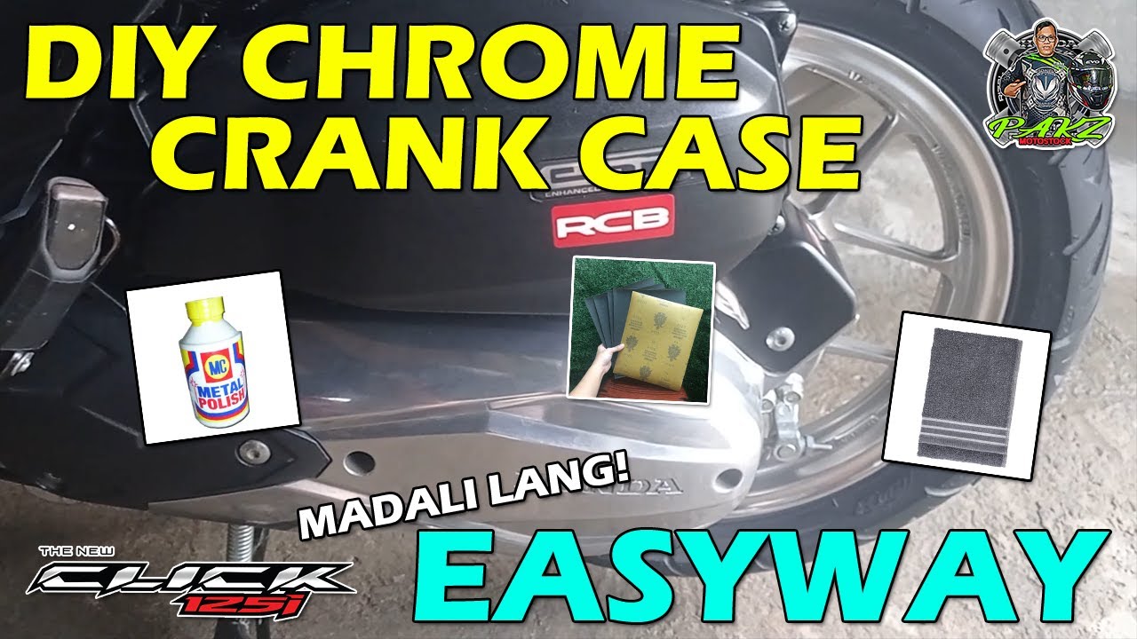 DIY CRANKCASE CHROME HONDA CLICK 125i/150i | TUTORIALS - YouTube
