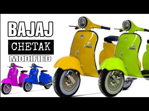 Bajaj Chetak Modified Yellow