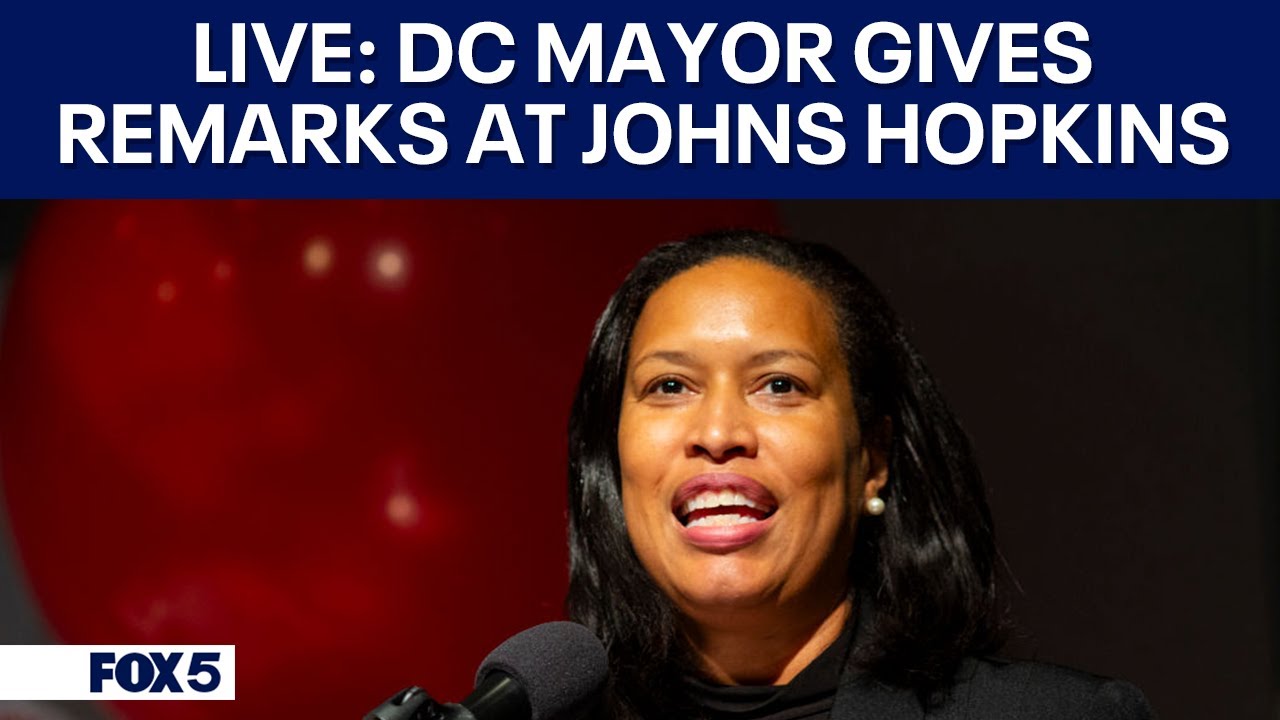 LIVE: DC Mayor gives remarks at Johns Hopkins - YouTube