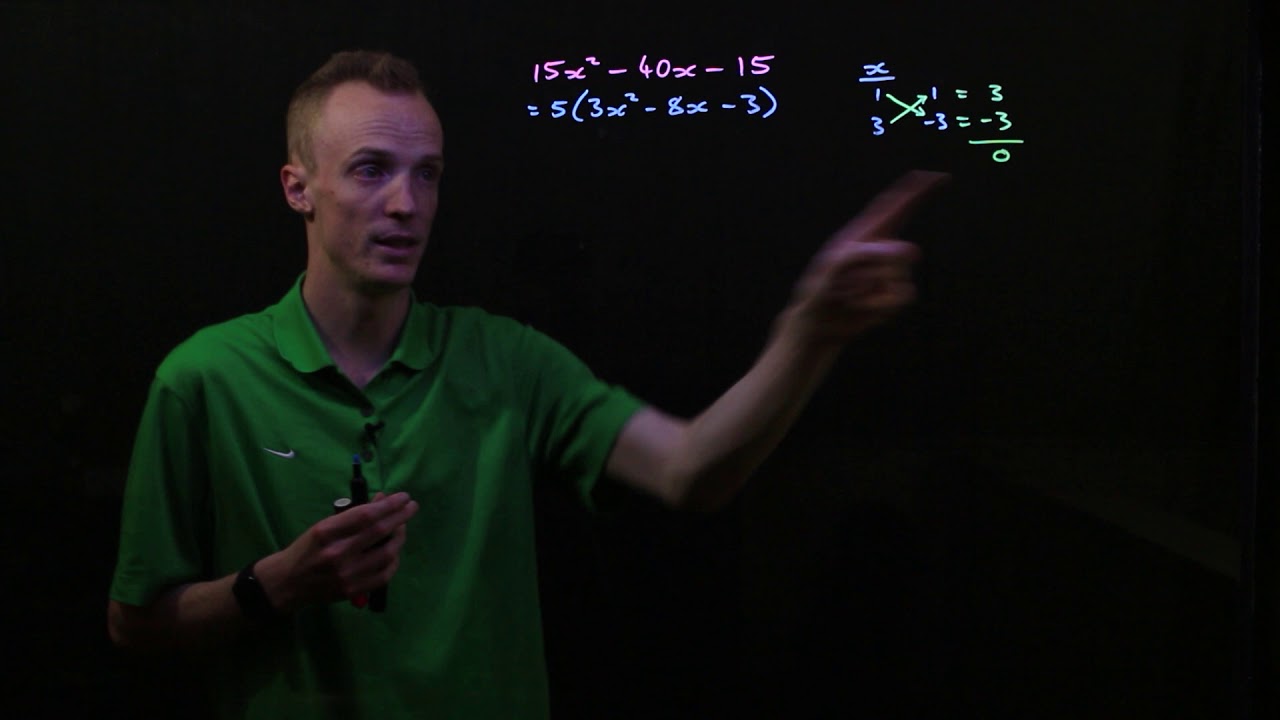 Quadratics: Cross Method {Part 2} - YouTube