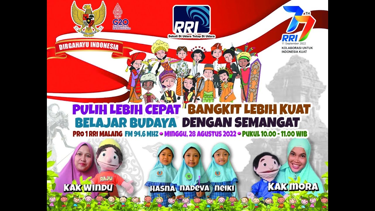 RRI MALANG PRO 1 - PULIH LEBIH CEPAT BANGKIT LEBIH KUAT BELAJAR BUDAYA ...