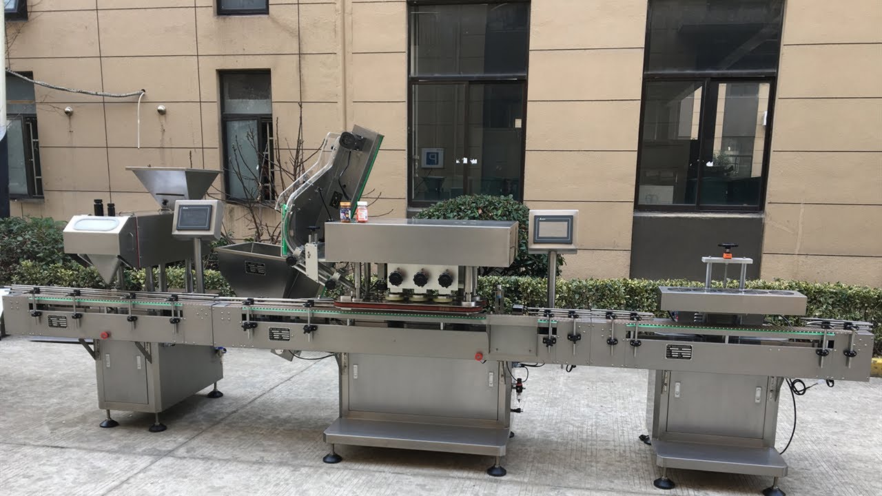 Automatic capsule counting machine,insert cotton machine,capping ...