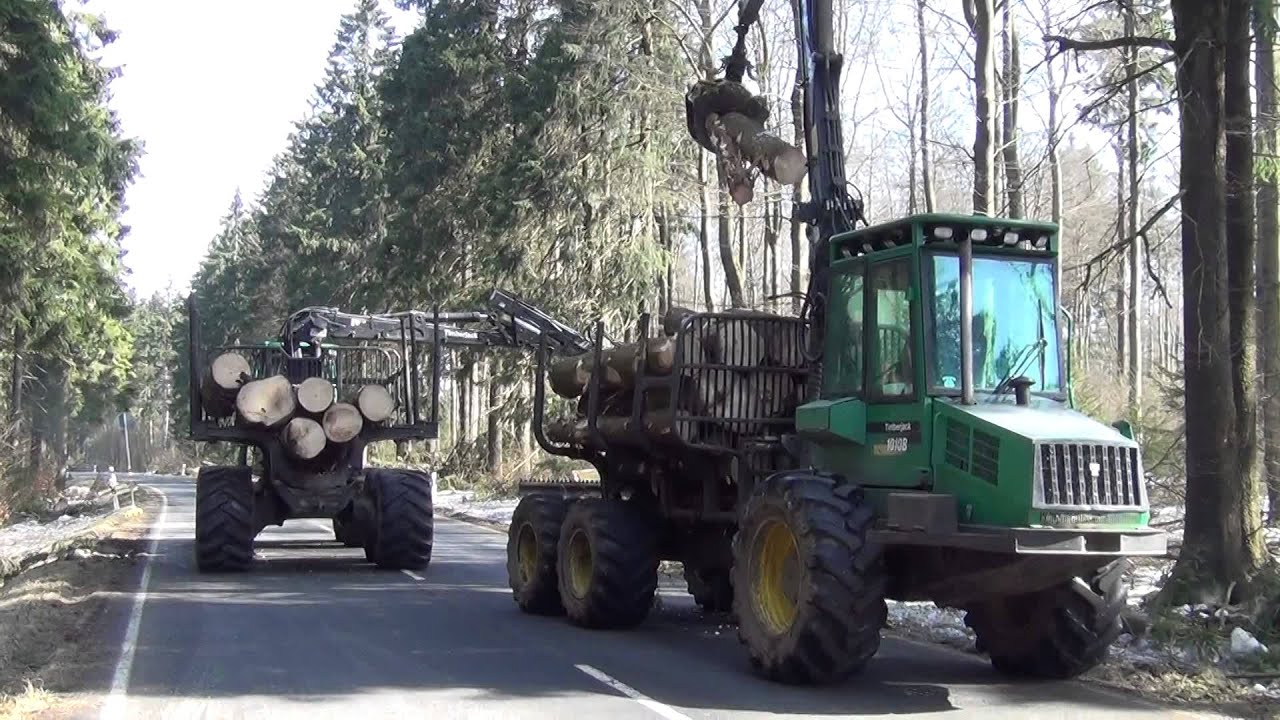 Timberjack 1710D und Timberjack 1010B - YouTube