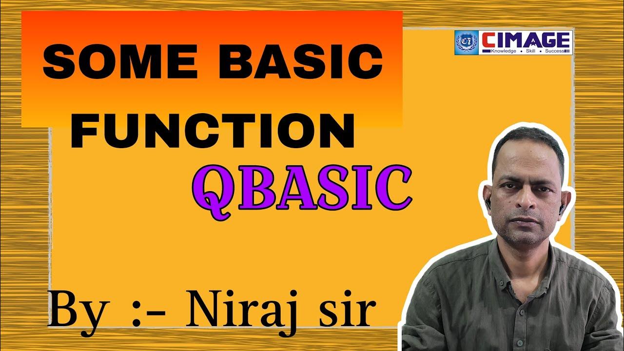 Basic Function Qbasic Youtube