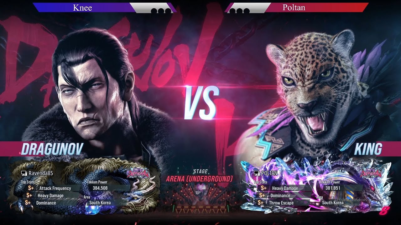 Knee (Dragunov) vs Poltan (King) Pro Players - Top Player - Tekken 8 ...