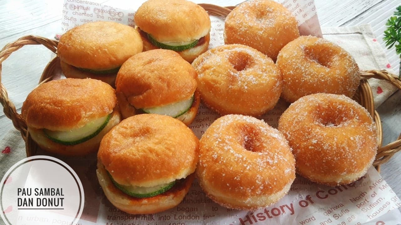 Resepi Pau Sambal dan Donut dengan Satu Doh Tanpa Telur - YouTube