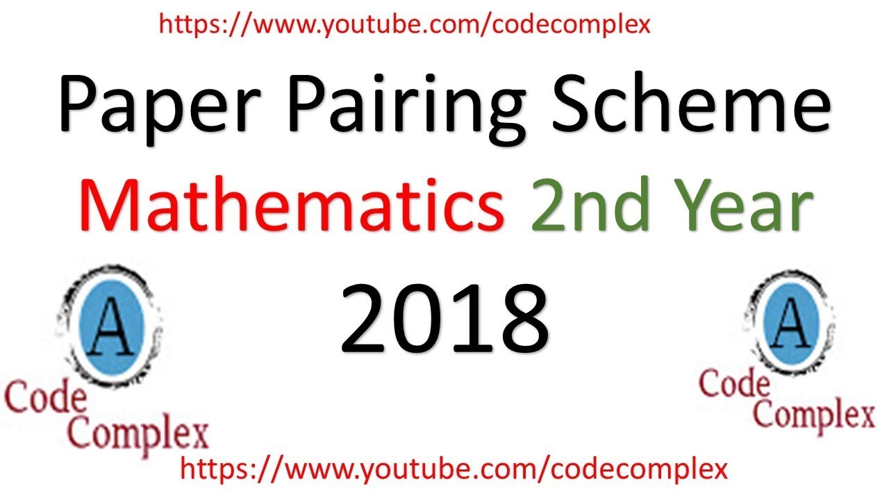 Study Maths - Mathematics Pairing Scheme 2018 2nd year - Study Maths ...