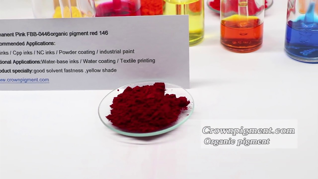 Permanent Pink FBB-0446 organic pigment red 146 - YouTube