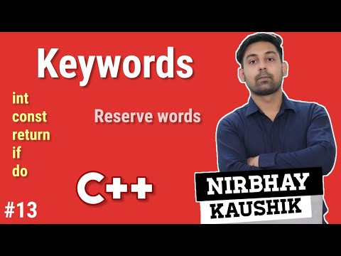 Keywords In C++ | List Of All Keywords | Explain In Hindi By Nirbhay ...