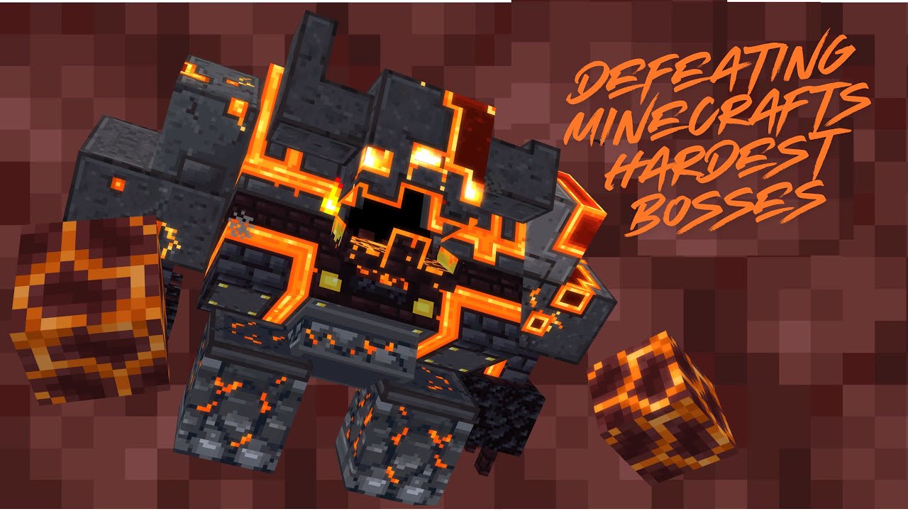 Defeating Minecraft's Toughest Bosses - YouTube