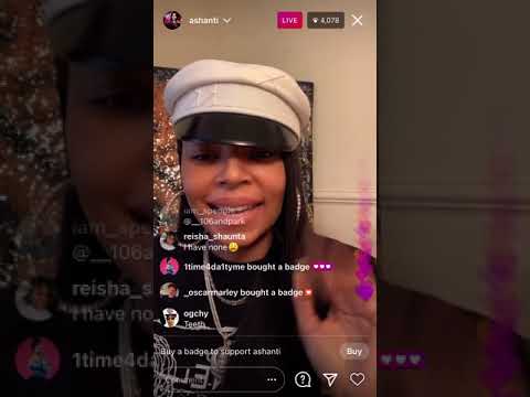 Ashanti Instagram Live January 26, 2021