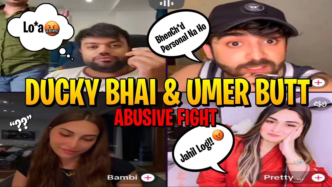 Ducky Bhai Fight With Umer Butt On tiktok Live | Mr Jay Plays Vs Umer butt On Tiktok Live - YouTube