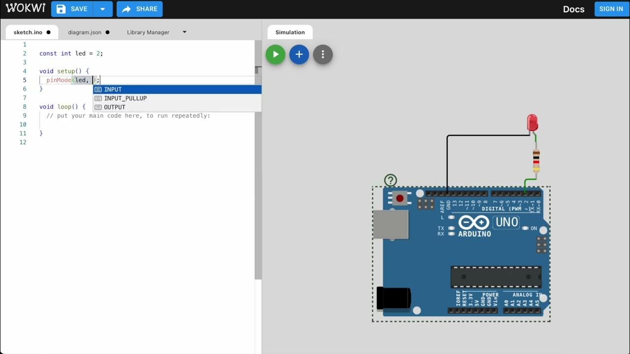 WokWi -1 แบบรวดเร็วทันใจพร้อมเทคนิค - YouTube