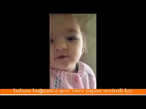 Babası Bağırınca Geri Vites Yapan Sevimli Kız