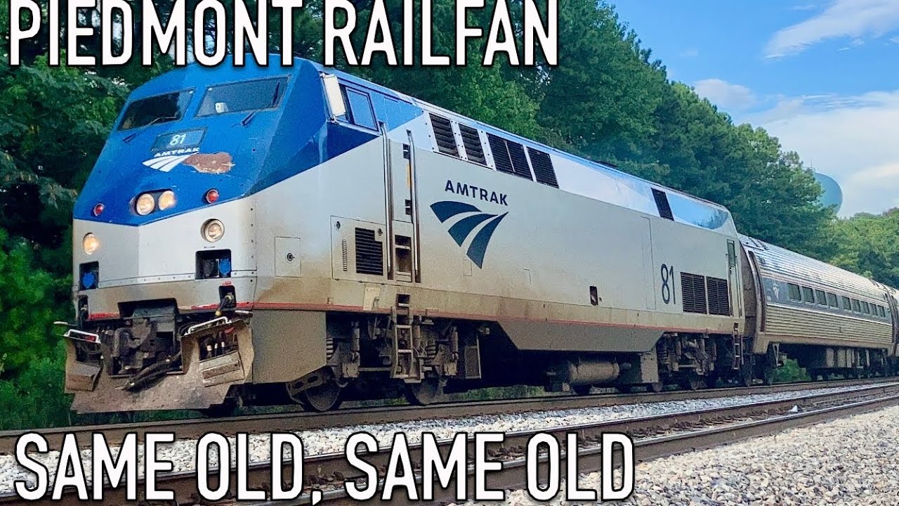 Amtrak 79 Carolinian passes Milepost 165 into Cary! - YouTube