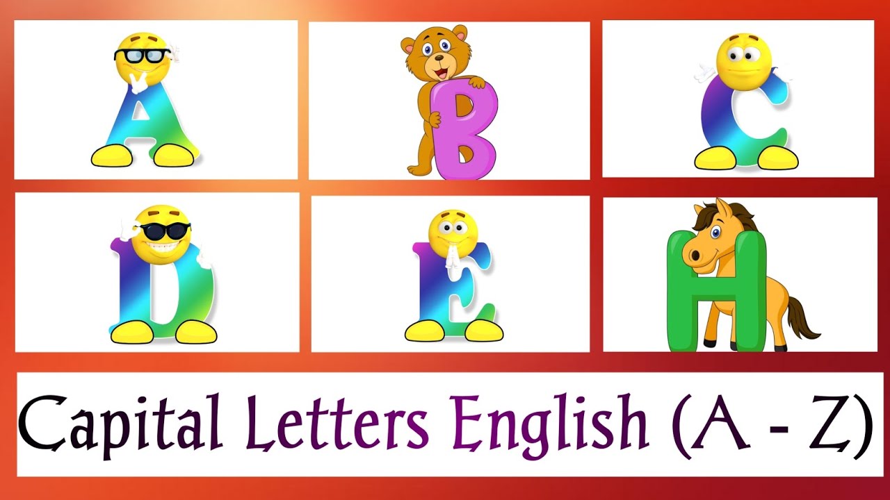 Capital Letters English (A- Z) | A, B, C, D English letters | Capital ...