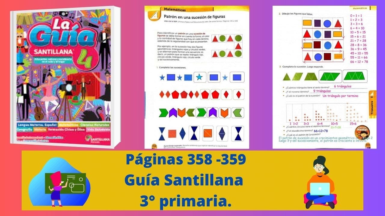 Guía Santillana 4°matemática Páginas 358 359 Youtube