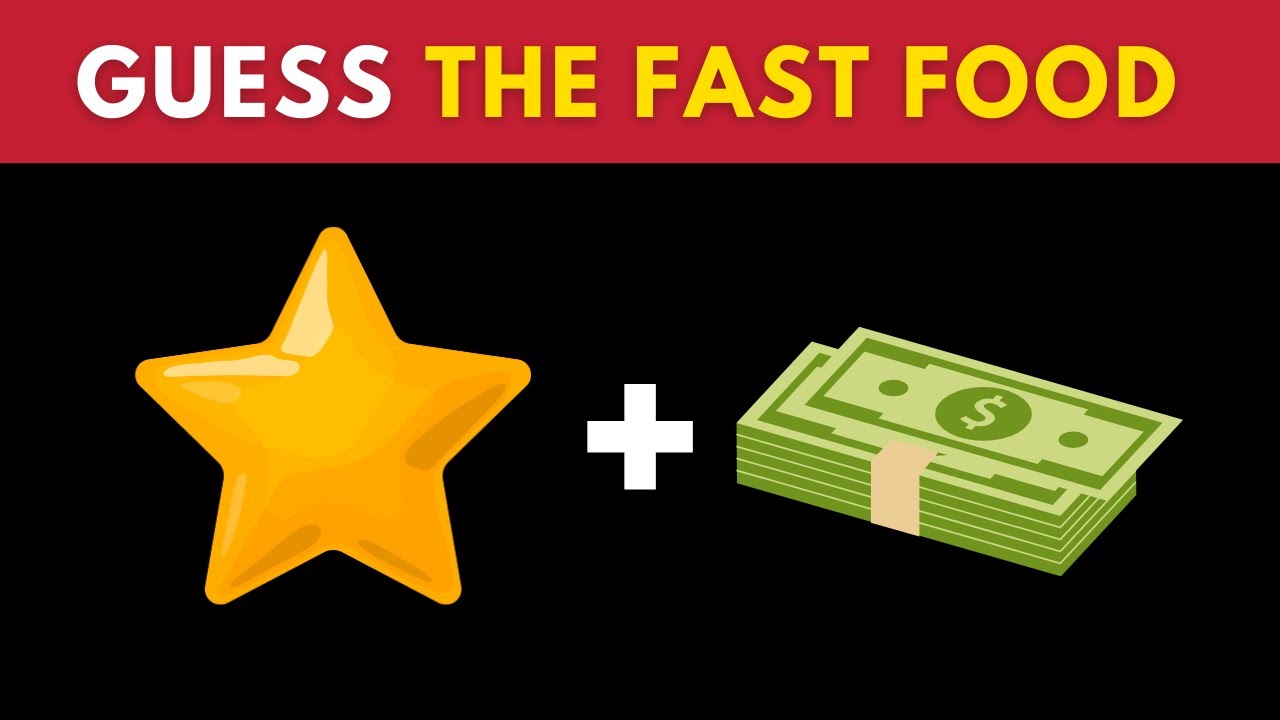 Can You Guess The Fast Food Place by Emoji? Food Quiz 2023 - YouTube