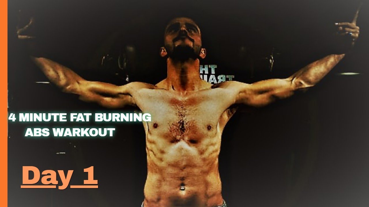 4 minute fat burning abs workout - YouTube